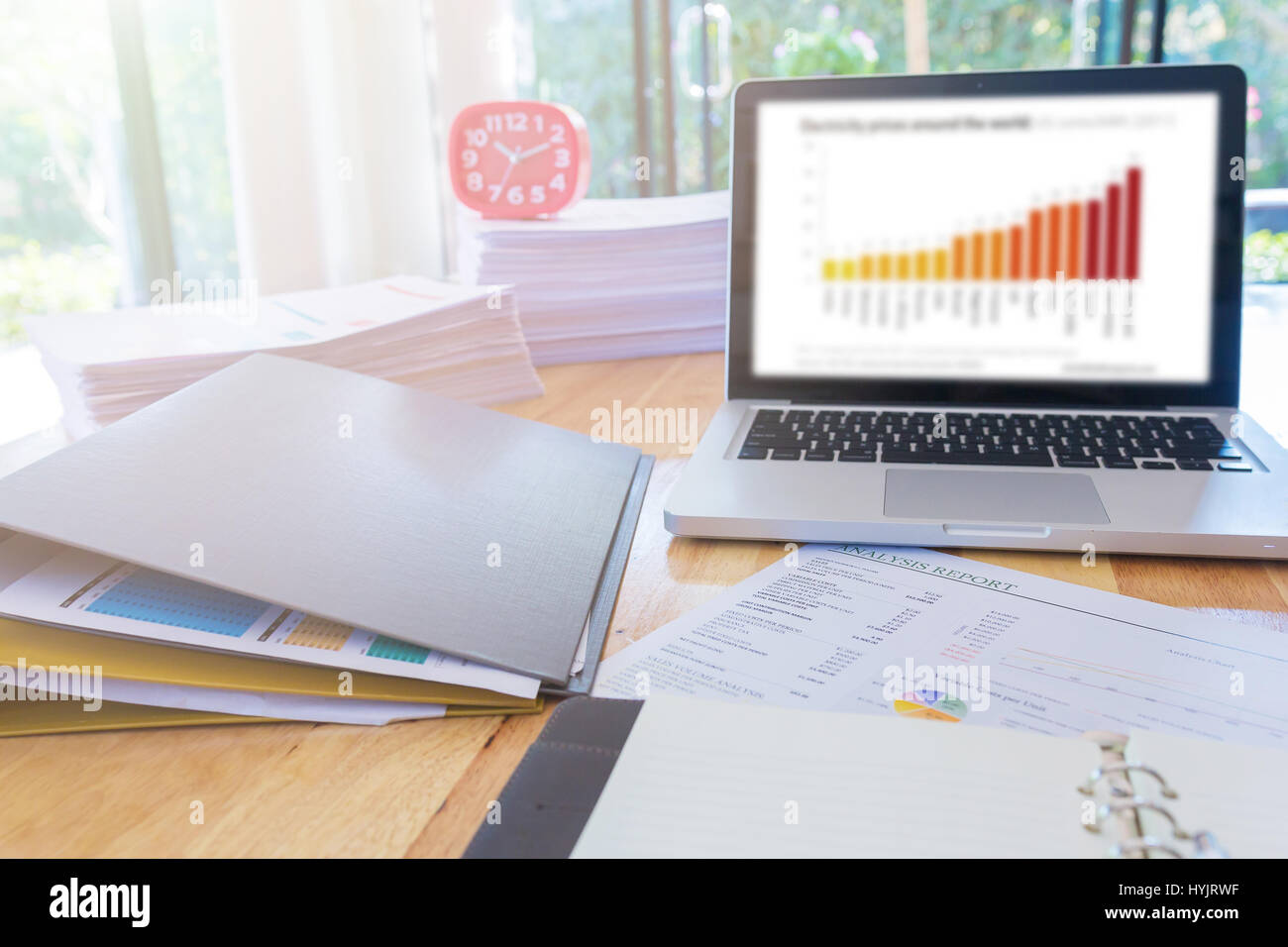 Image of business documents on workplace Stock Photo - Alamy