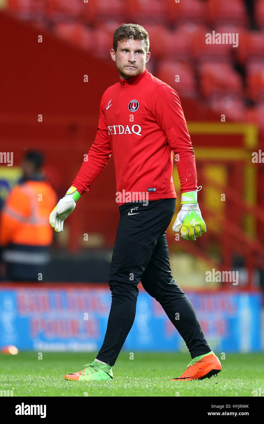 Charlton Athletic goalkeeper Dillon Phillips Stock Photo - Alamy
