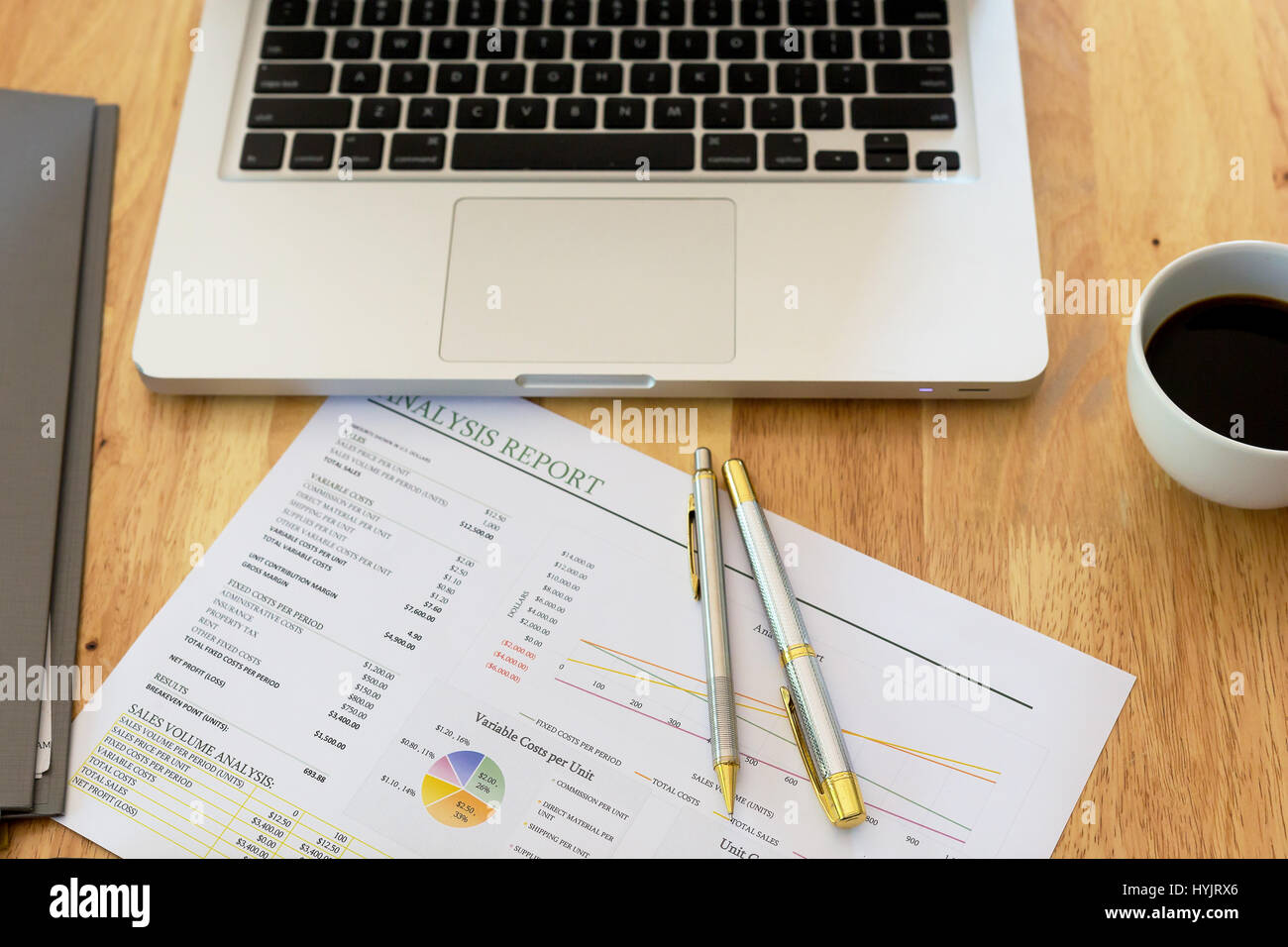 Image of business documents on workplace Stock Photo - Alamy
