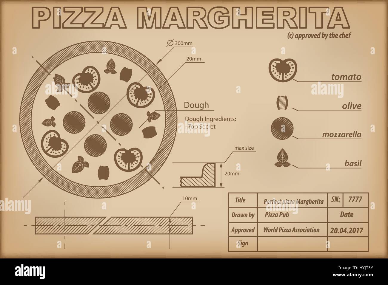 Ingredients composition Stock Vector Images - Alamy