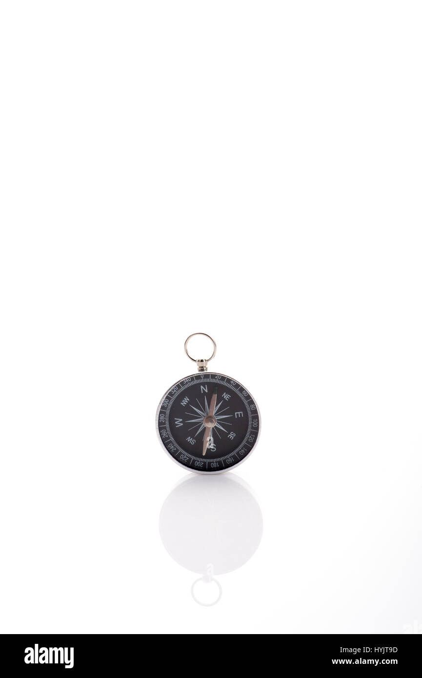 Compass isolated with white background Stock Photo - Alamy