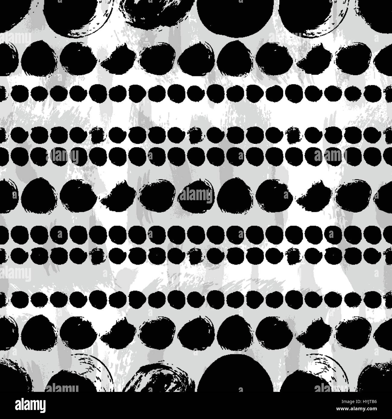 Seamless black and white hand drawn pattern Stock Vector Image & Art ...