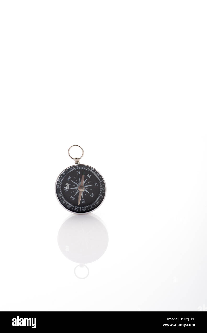 Compass isolated with white background Stock Photo - Alamy