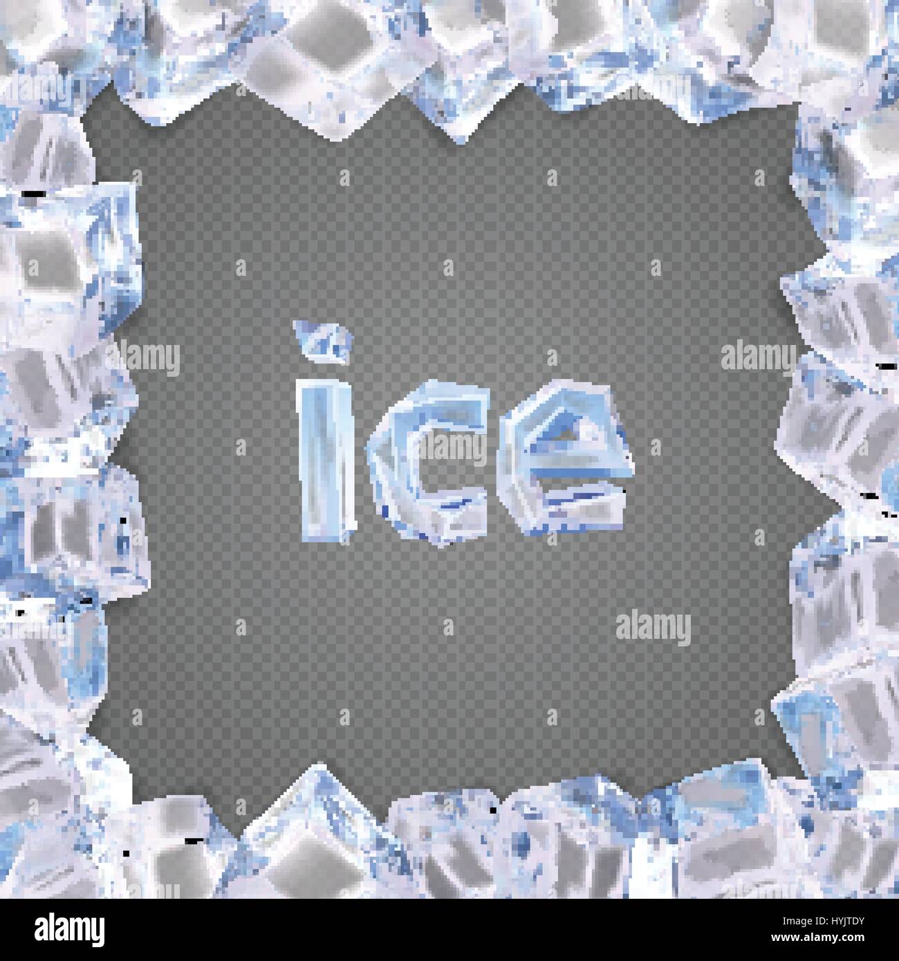Ice frame vector Stock Vector Image & Art - Alamy