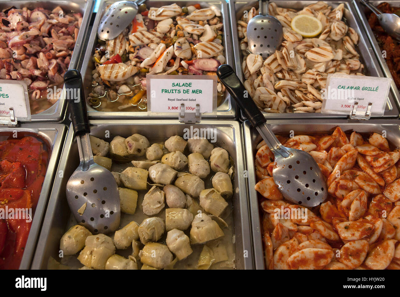 Antibes,France: covered market Stock Photo - Alamy