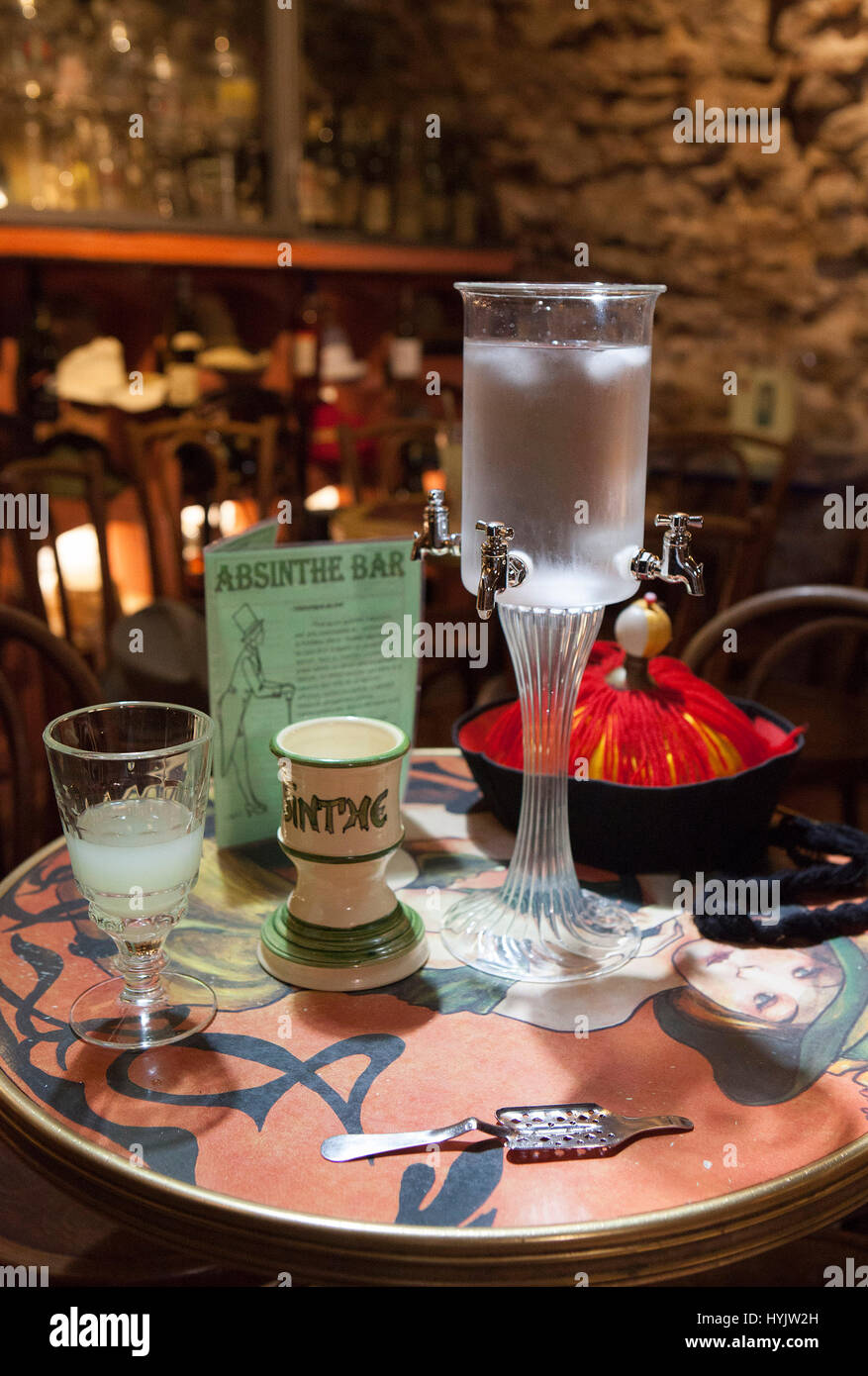 Absinthe bar hi-res stock photography and images - Alamy
