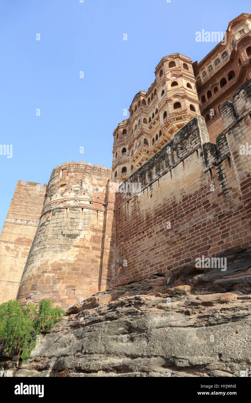 Fort Mehrangarh, Jodhpur, Rajasthan, Indien Stock Photo - Alamy