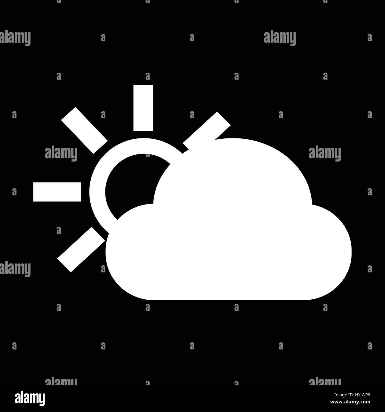 cloud sun icon Stock Vector Image & Art - Alamy