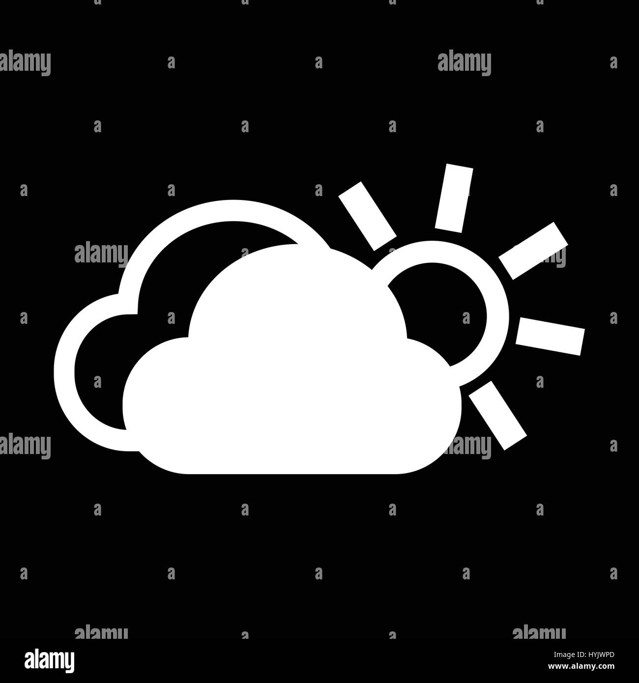 cloud sun icon Stock Vector Image & Art - Alamy
