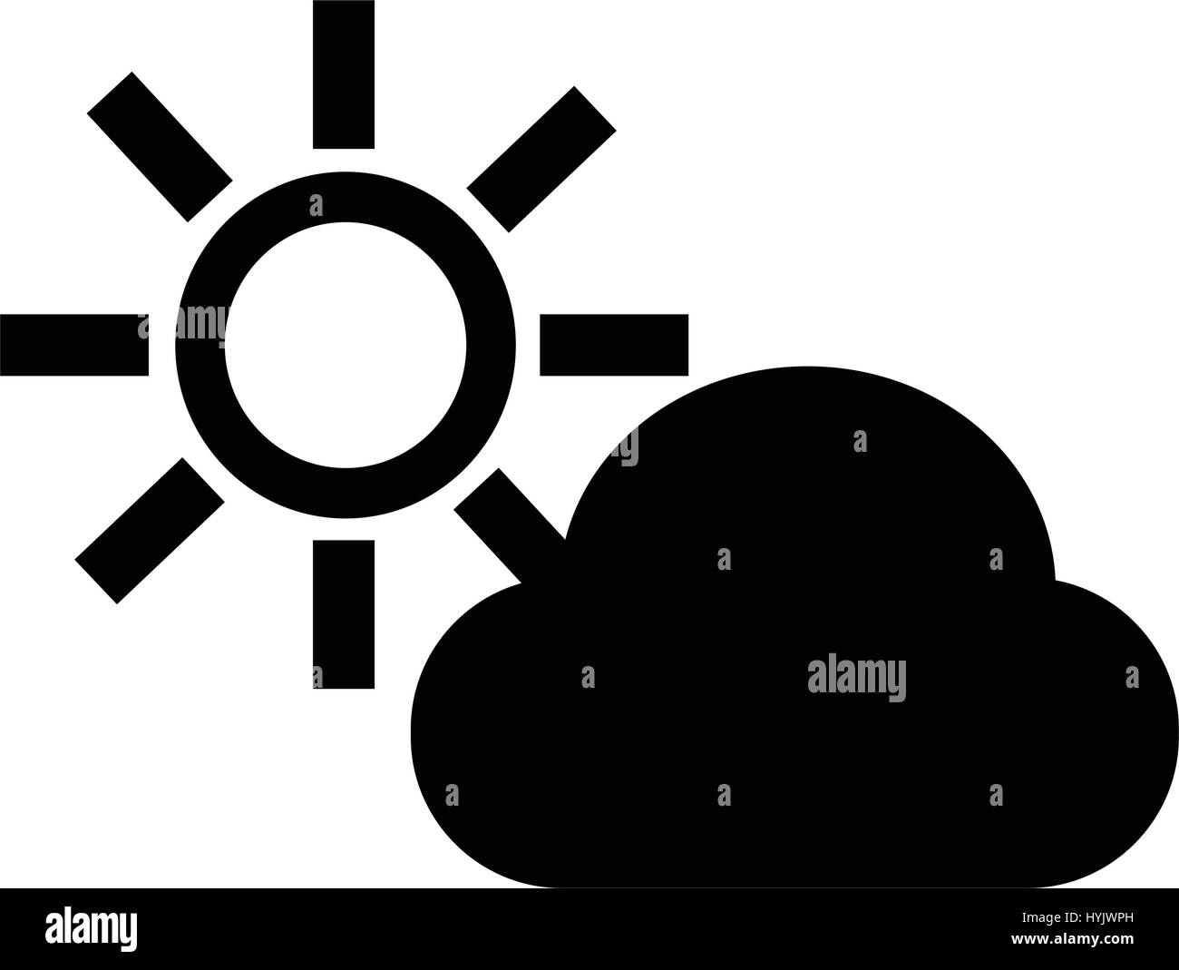 cloud sun icon Stock Vector Image & Art - Alamy