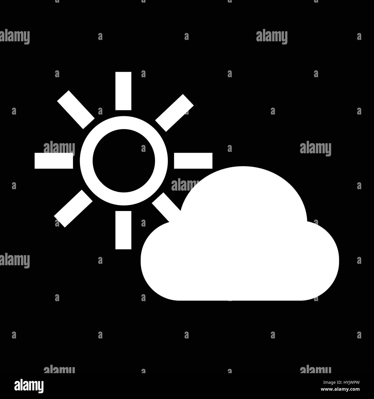 cloud sun icon Stock Vector Image & Art - Alamy
