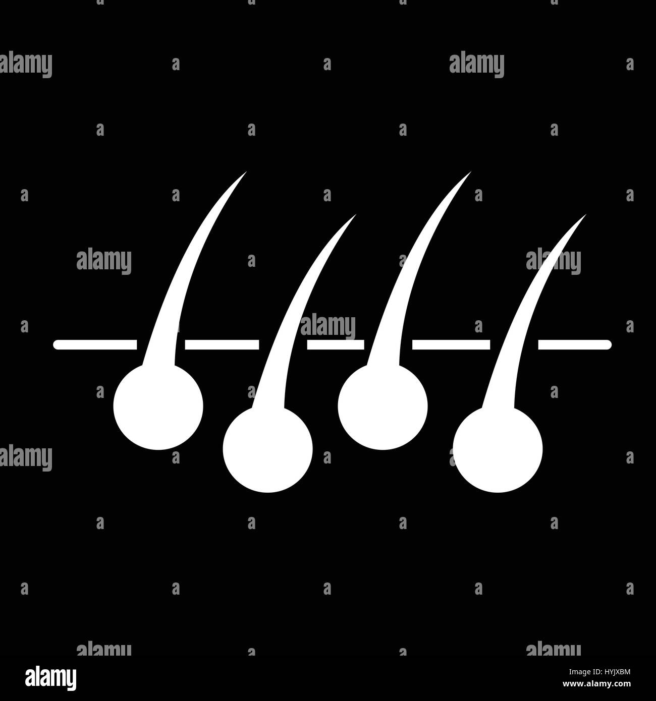 Hair cortex Stock Vector Images - Alamy