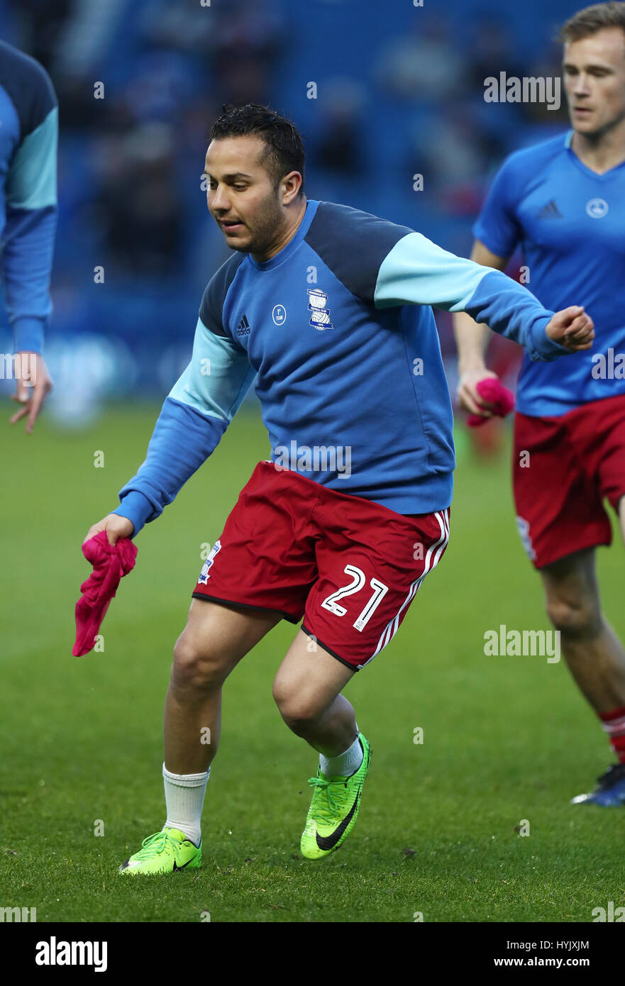 Birmingham City's Kerim Frei warming up before the game Stock Photo - Alamy