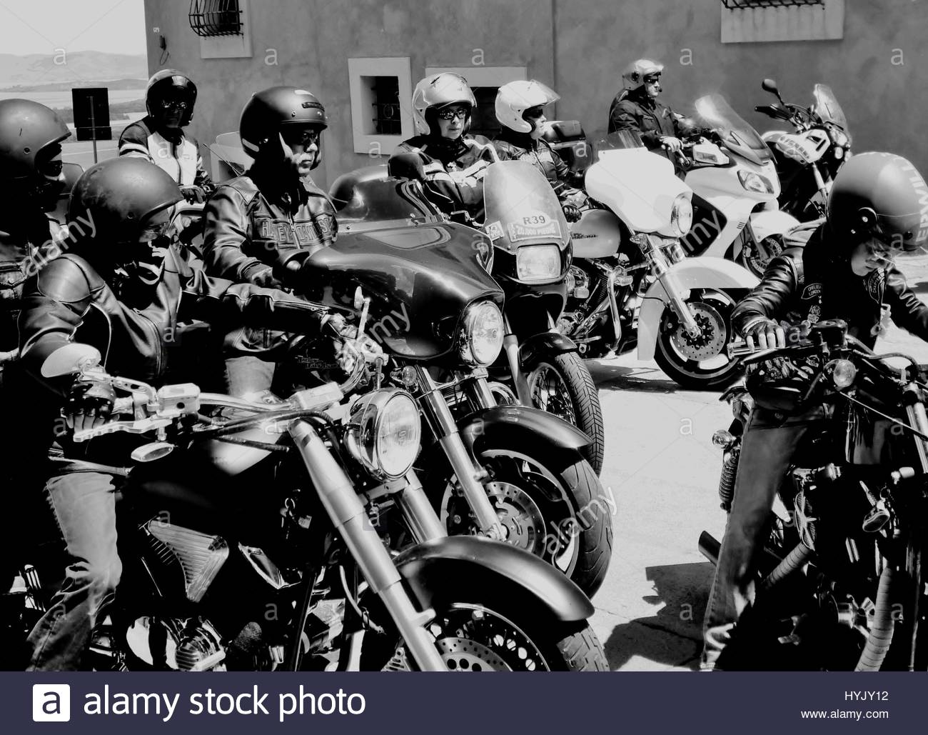 Hells Angels Black and White Stock Photos & Images - Alamy