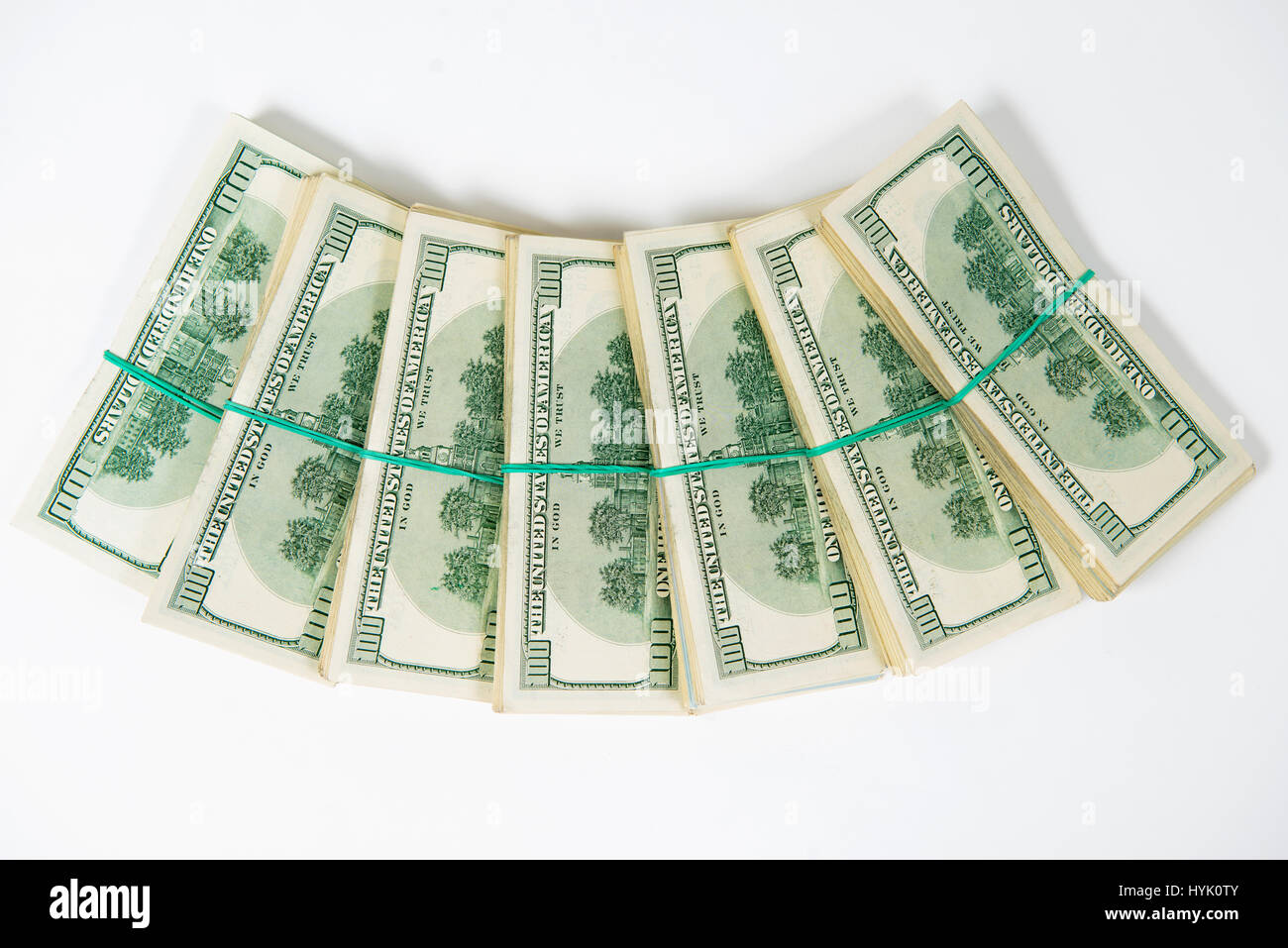 the seventy thousands US dollars heap with clipping path Stock Photo ...