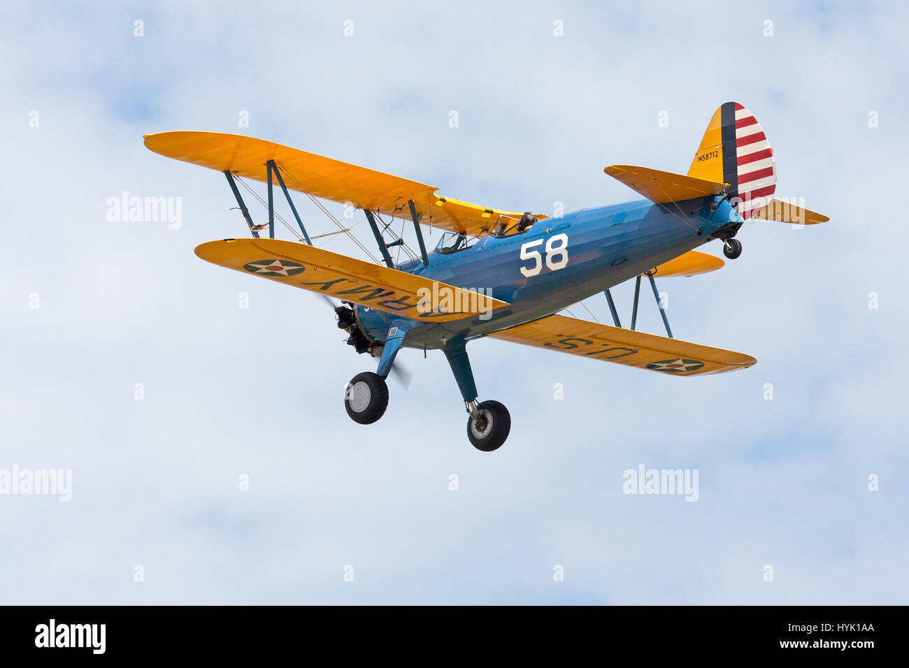 Boeing a75n1 stearman biplane hi-res stock photography and images - Alamy