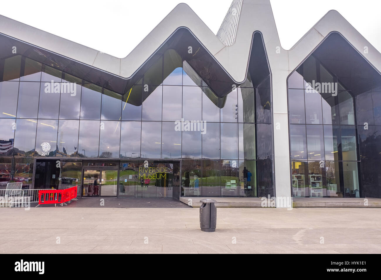 The Riverside Museum Glasgow, Scotland. The museum has exhibits ...