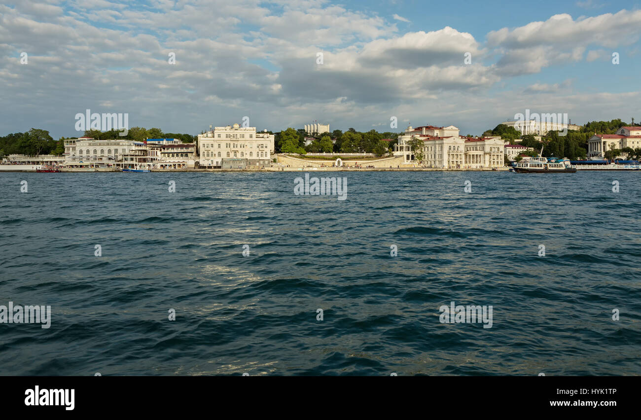 Primorsky Boulevard in the Severnaya Bay of Sevastopol Stock Photo - Alamy