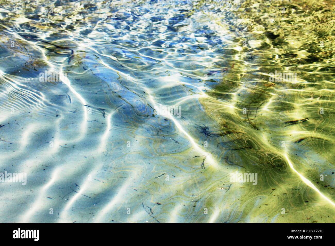 Ripples in clear fresh water making abstract patterns Stock Photo - Alamy