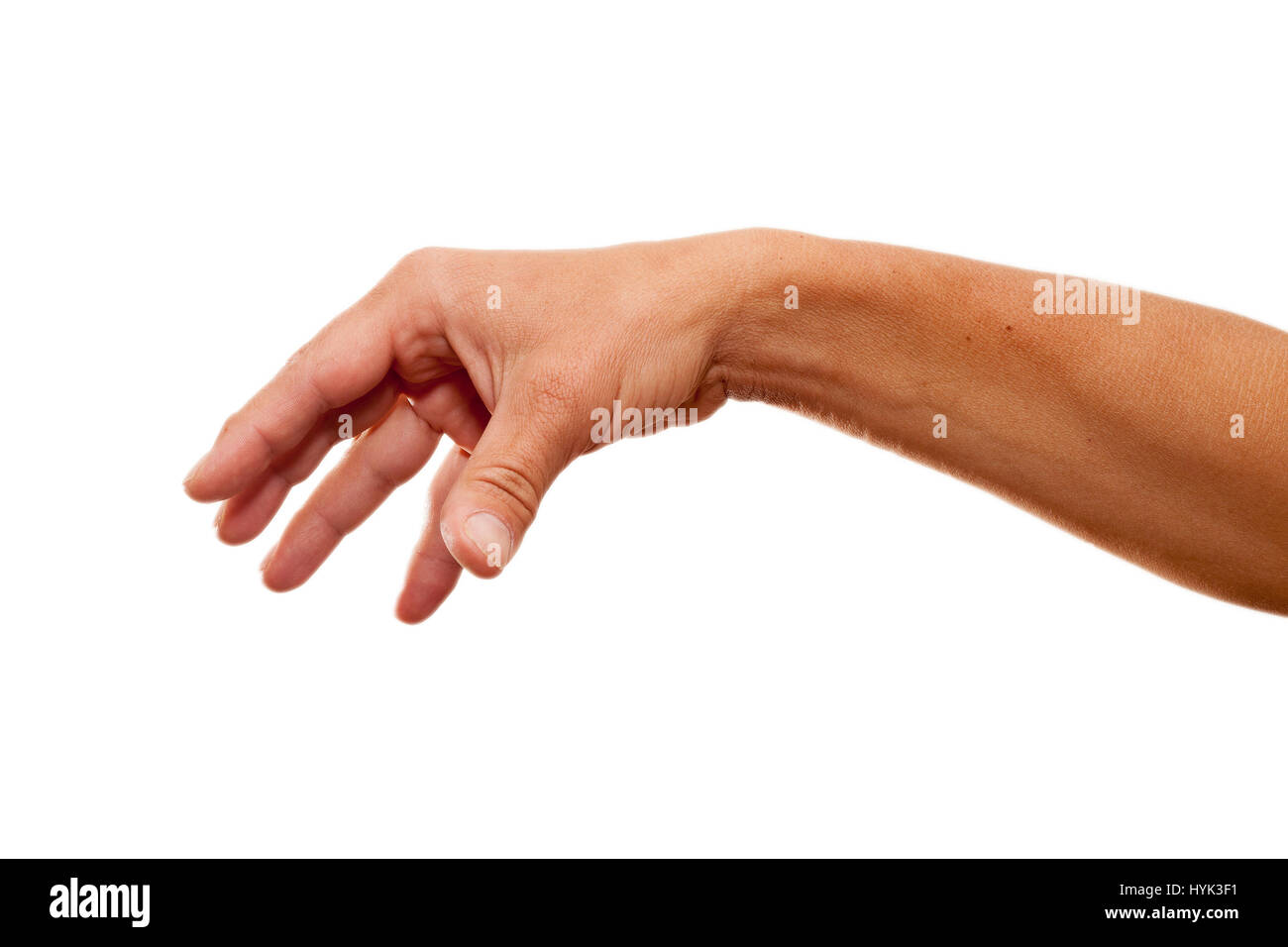 Hand isolated on white Stock Photo - Alamy