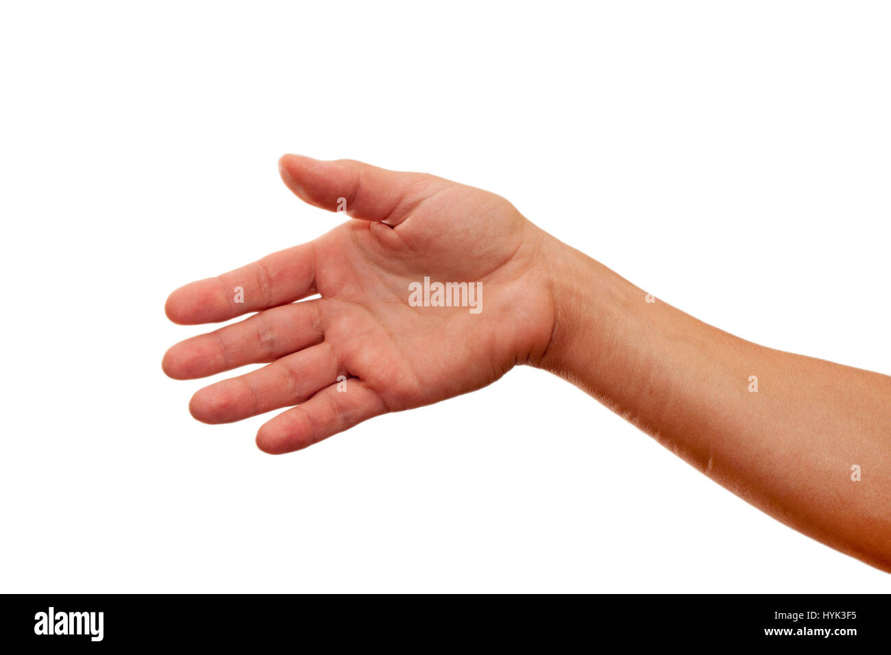 Hand isolated on white Stock Photo - Alamy