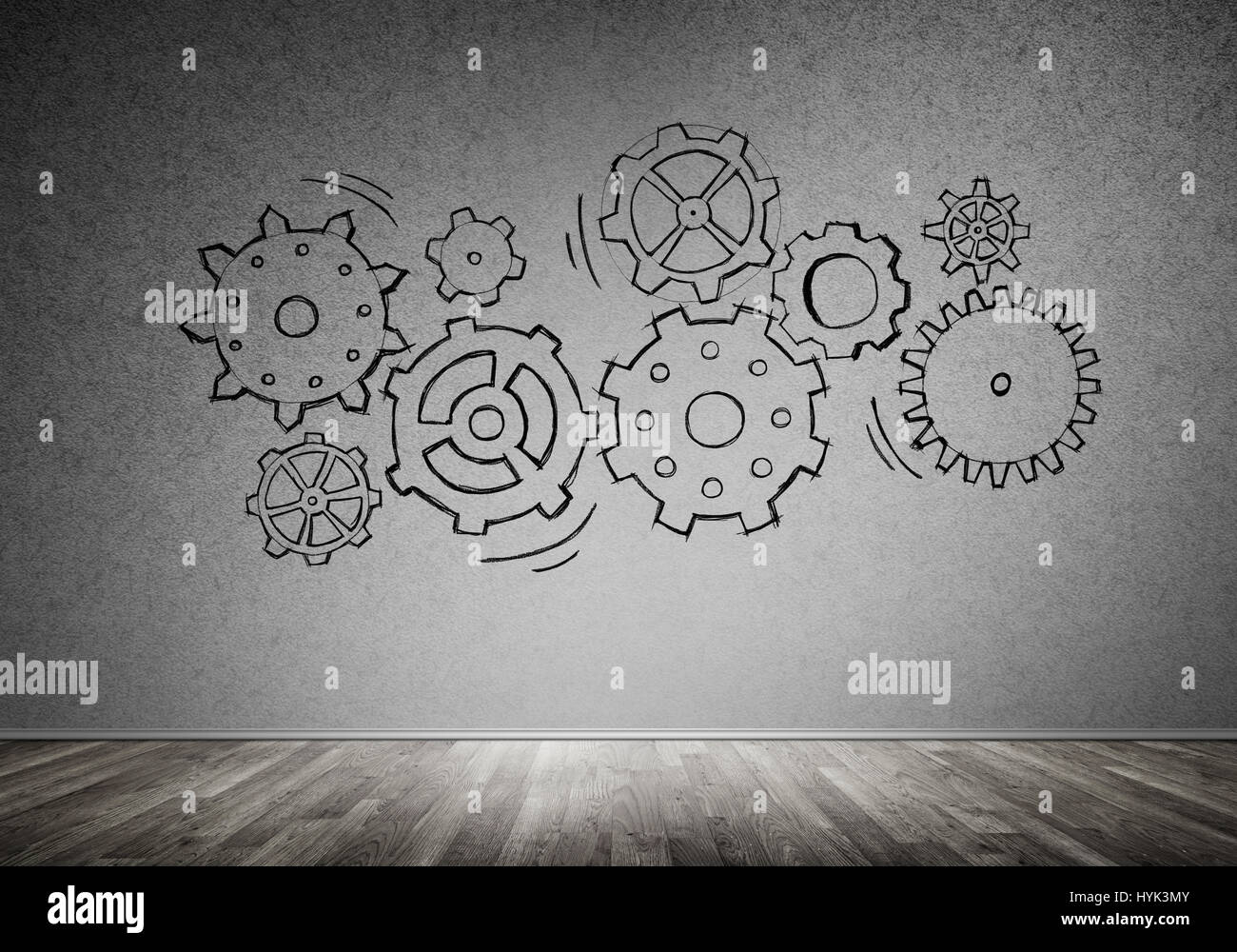 Gear mechanism as teamwork concept Stock Photo - Alamy