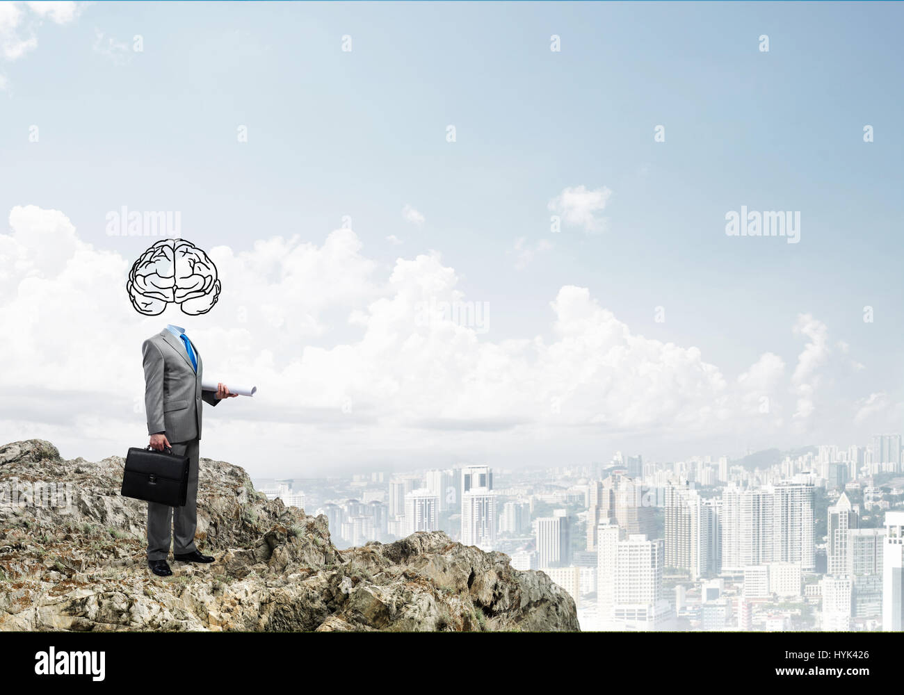Man of great mind Stock Photo - Alamy