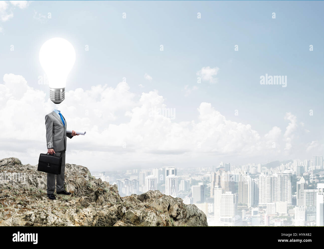 Man of creative ideas Stock Photo - Alamy