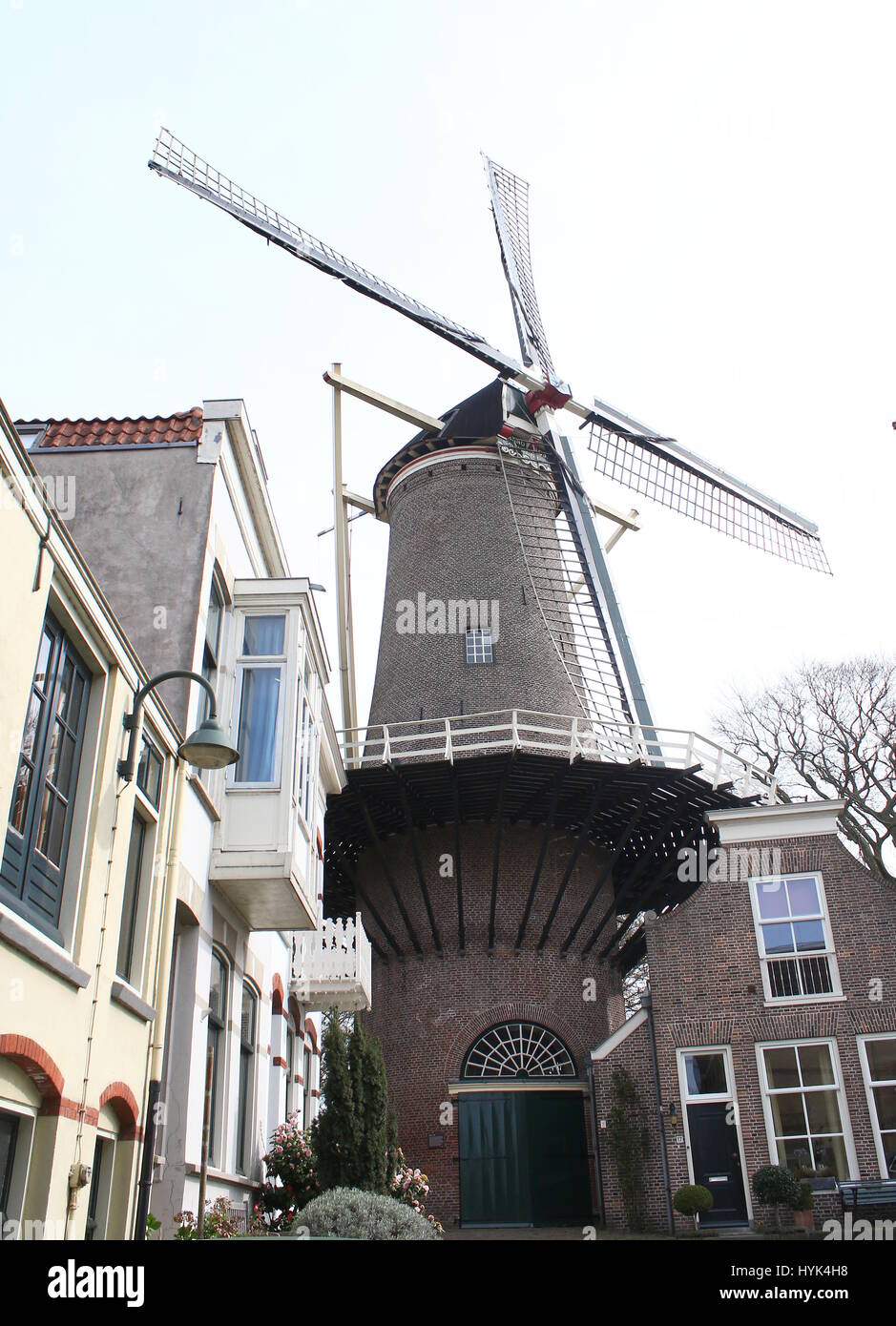 Korenmolen 't Slot (Corn mill "The Keep", 1832) located at Punt street ...