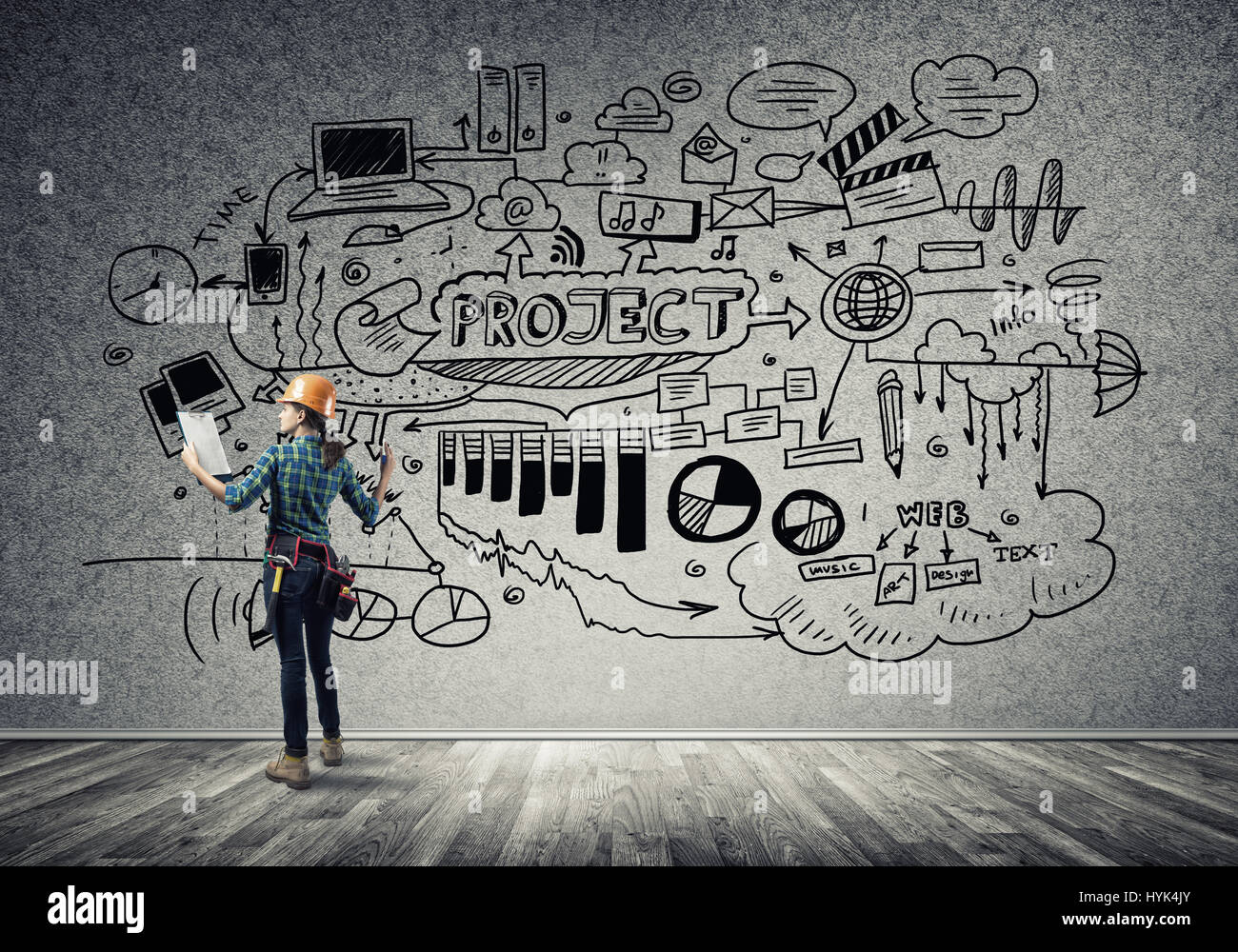Industrial construction and maintenance Stock Photo - Alamy