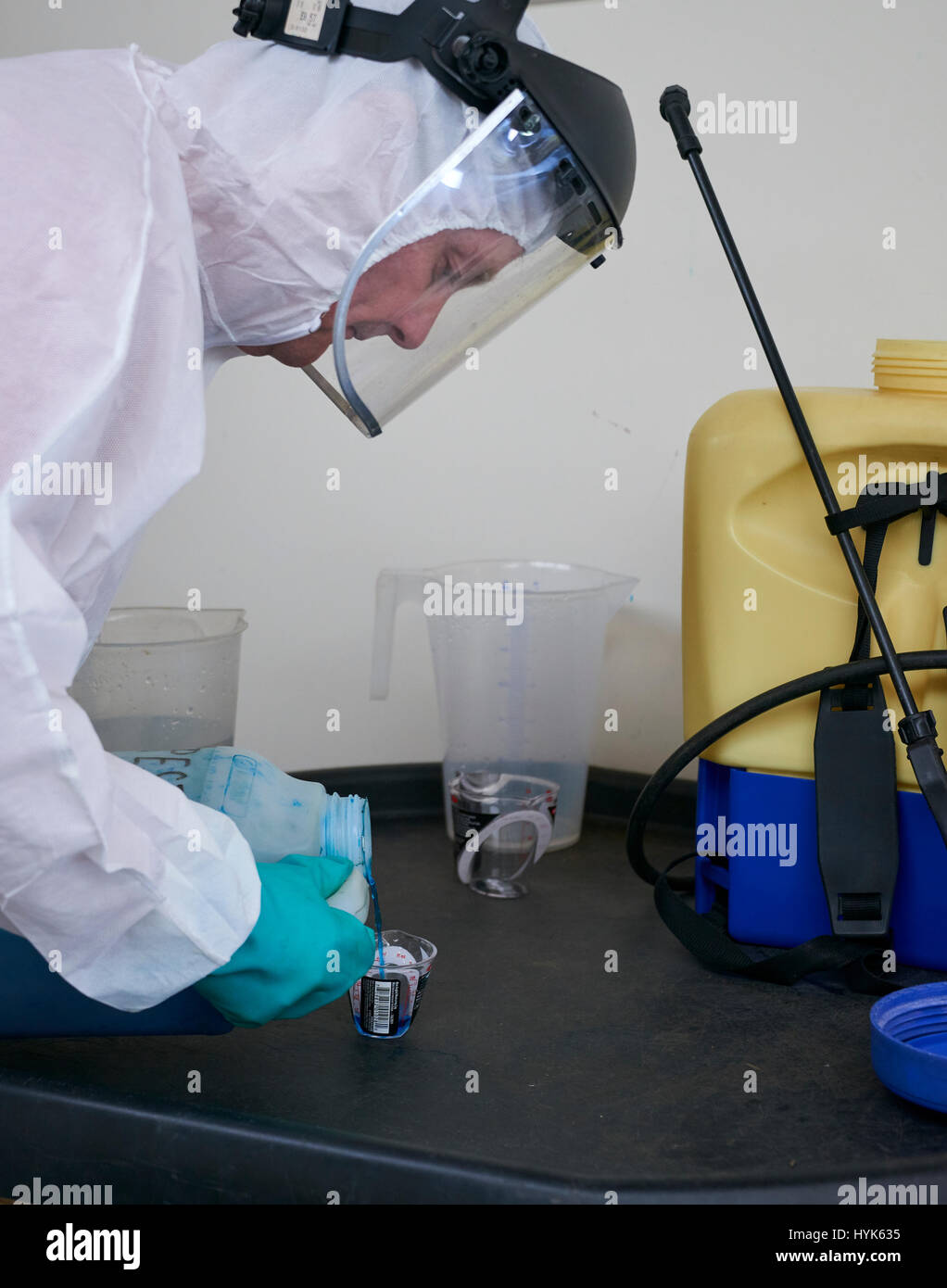 Measuring Chemical for pesticide mixing and Application Stock Photo - Alamy