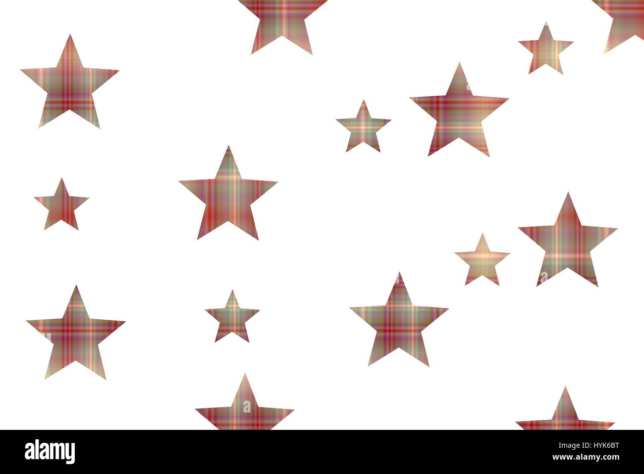 Checkered stars on a white background Stock Photo - Alamy