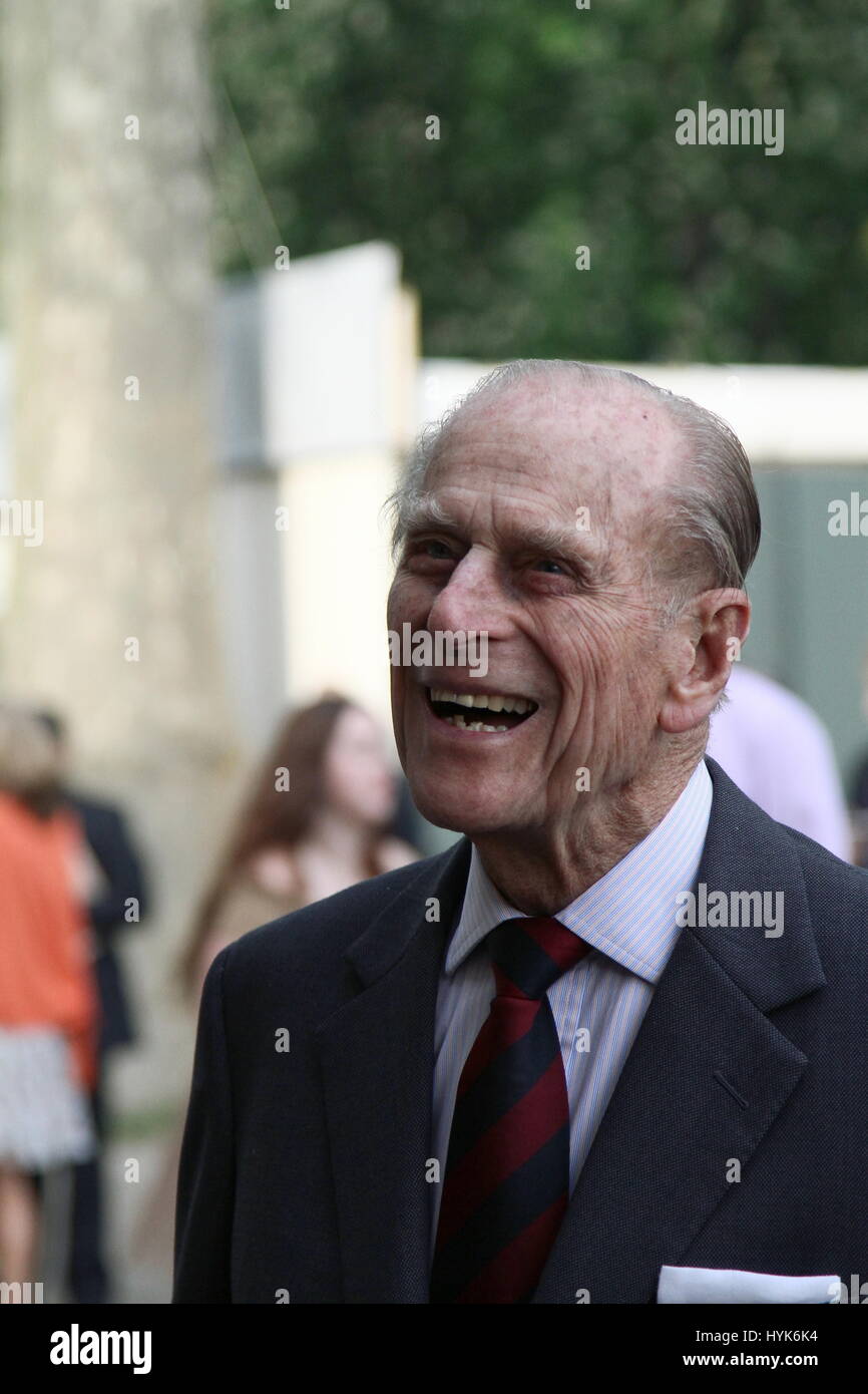 Prince Philip Duke of Edinburgh at the Chelsea flower show London Stock ...