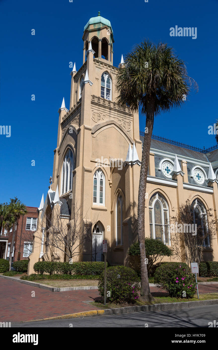 Savannah, Georgia. Mickve Israel Synagogue Stock Photo - Alamy