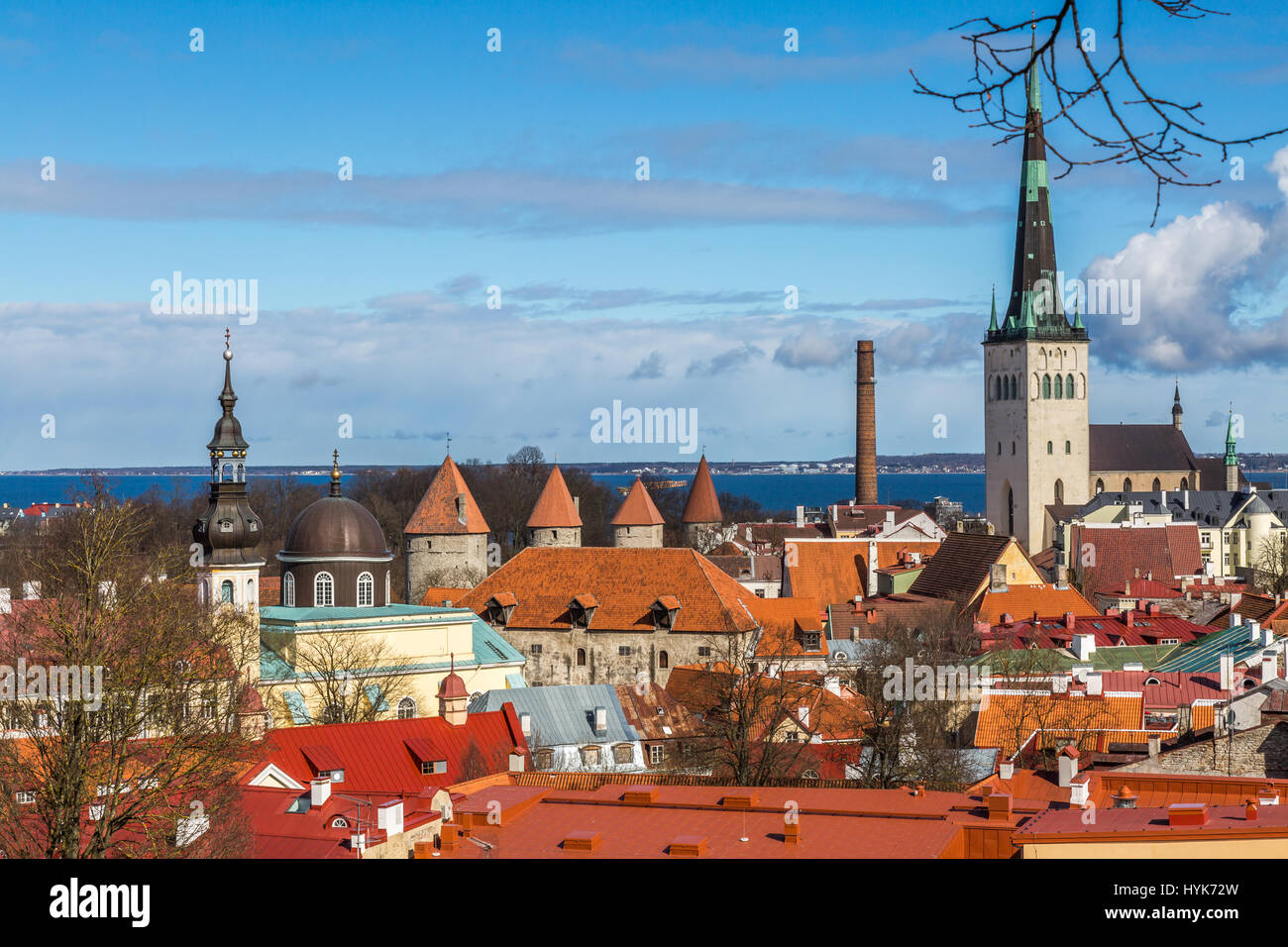Spring Cityscape of Old Tallinn,Estonia Stock Photo - Alamy