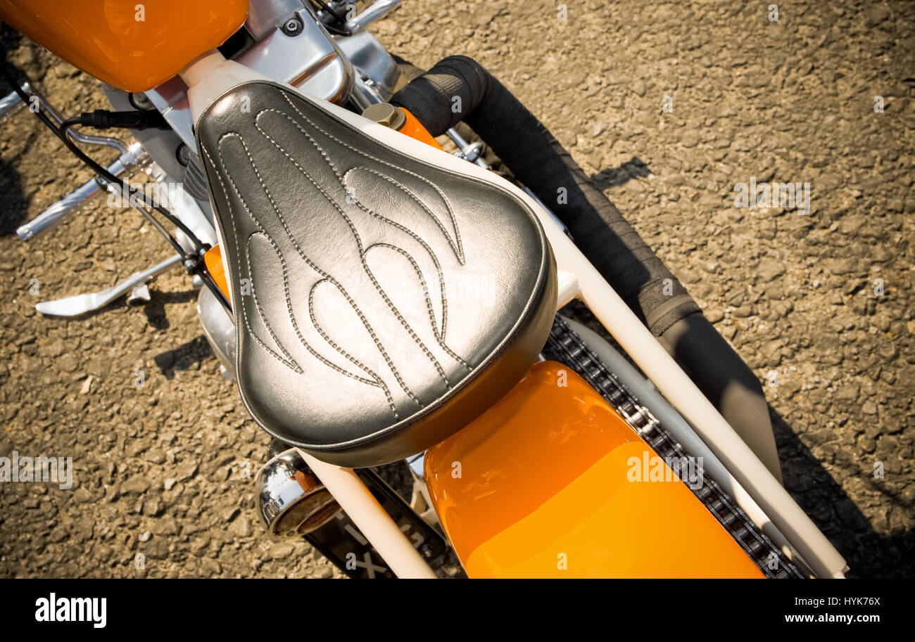 colorful low rider motorcycle detail Stock Photo - Alamy
