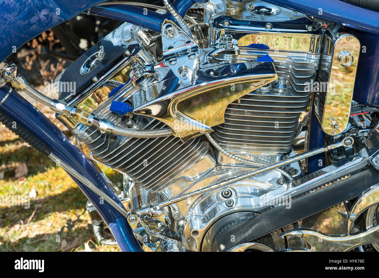 Chromed Engine Parts High Resolution Stock Photography and Images - Alamy