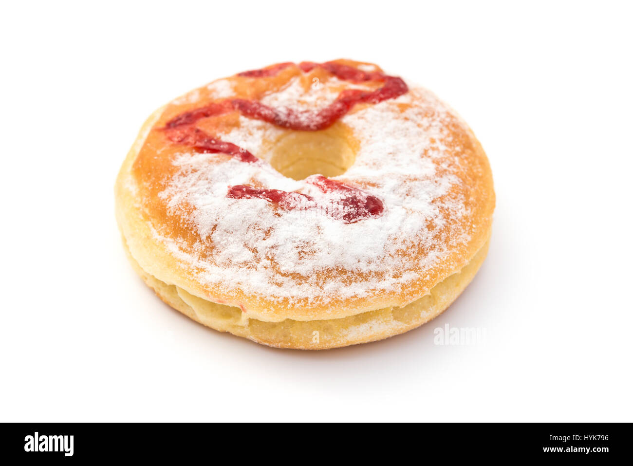 side view donut on a white background Stock Photo - Alamy