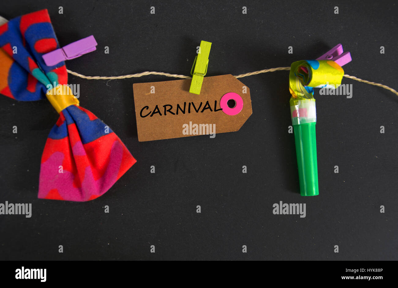 Carnival written on paper hi-res stock photography and images - Alamy