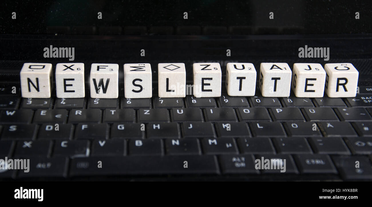 Newsletter icon blue internet button hi-res stock photography and ...