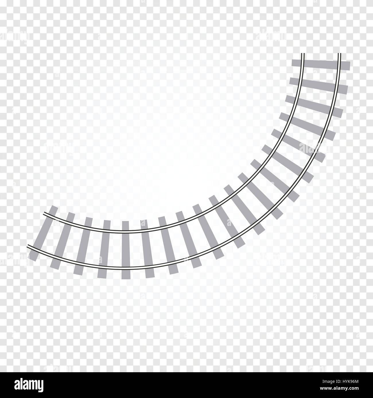 Isolated abstract grey color railway road on checkered background ...