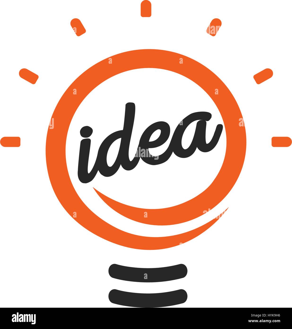 Light bulb logo vector symbol hi-res stock photography and images - Alamy