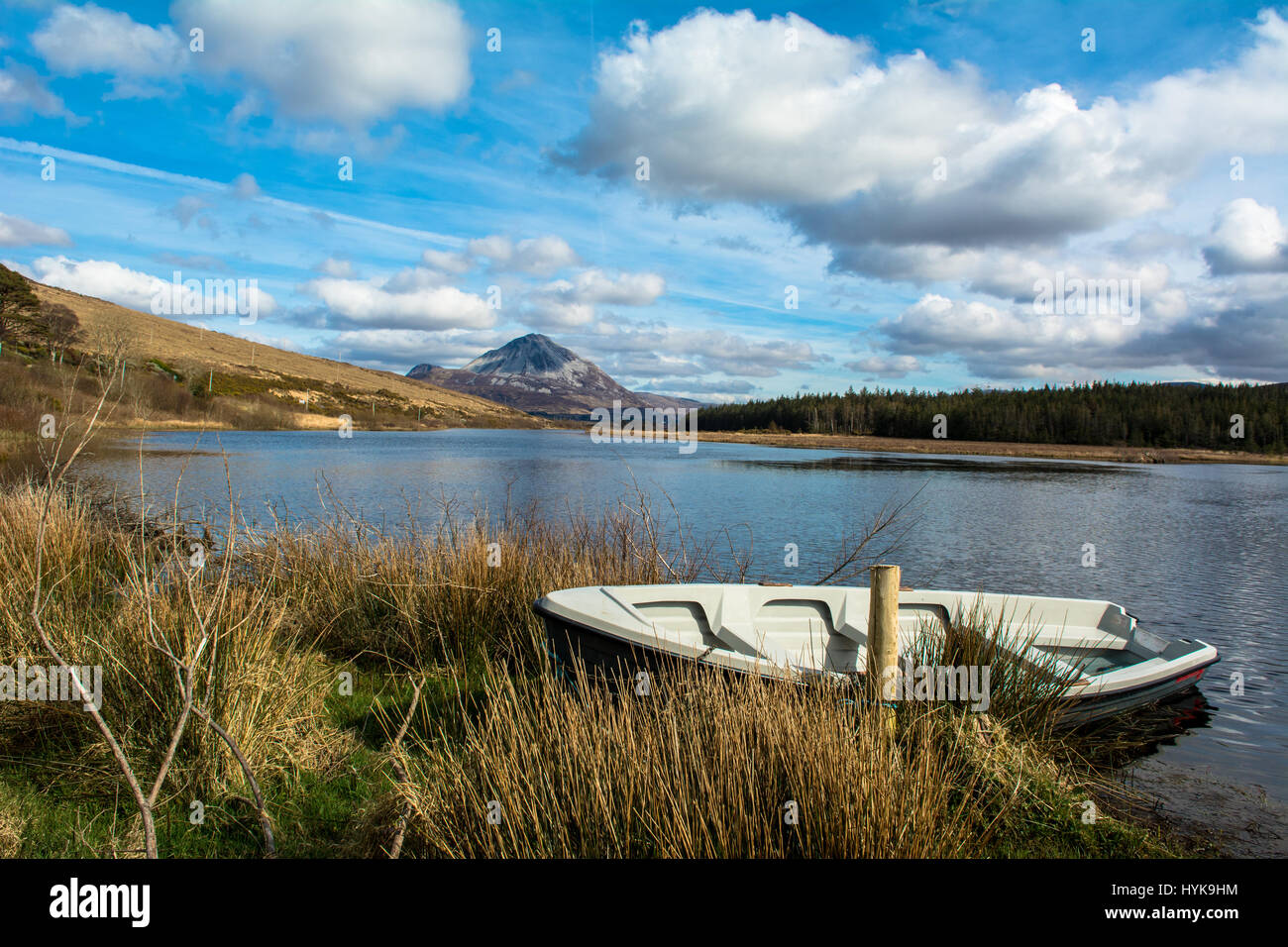 Errigal Mountain Gweedore Dunlewey Donegal Ireland Europe Stock Photo ...