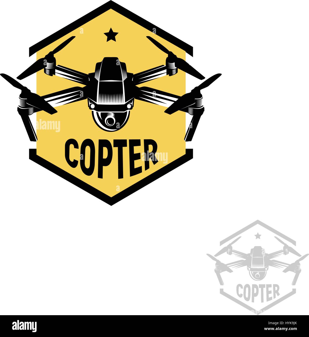 Drone icon isolated on Stock Vector Images - Alamy