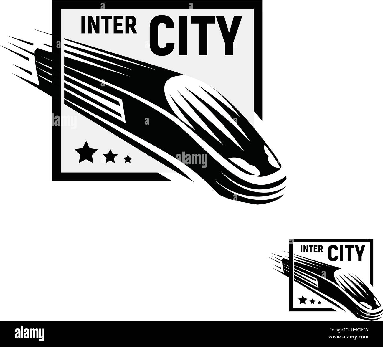 Logo in black and white Stock Vector Images - Alamy