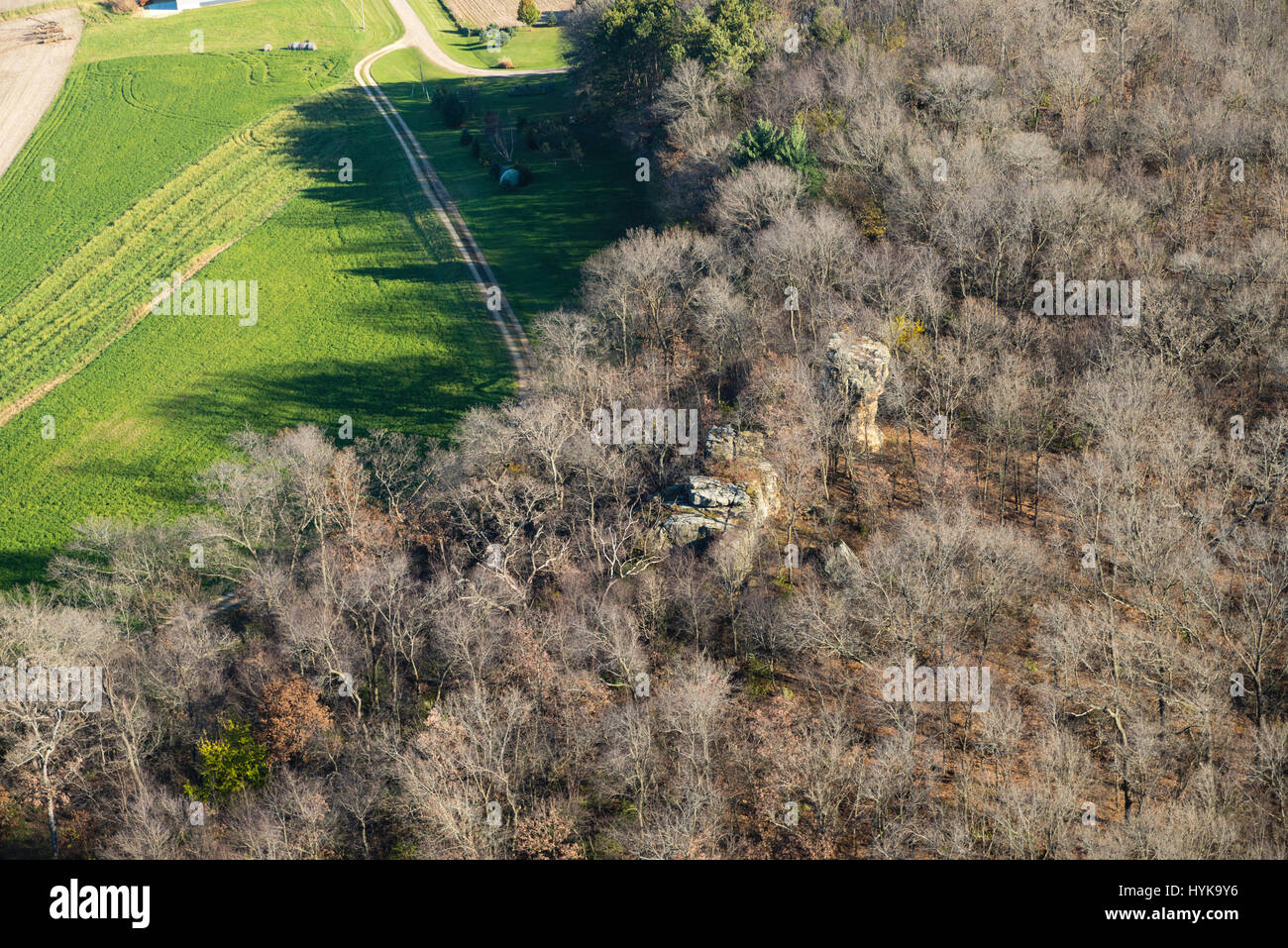 Aerial view of rural dane county hi-res stock photography and images ...