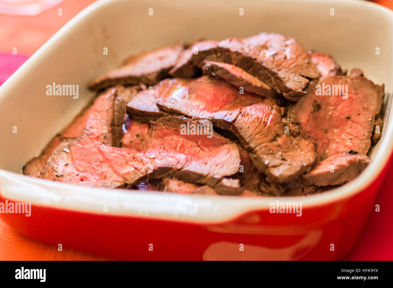 Raw chunks of meat Stock Photo - Alamy