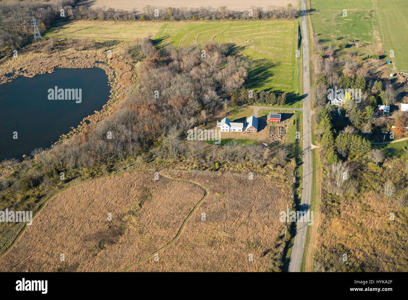 Aerial birds eye view oregon hi-res stock photography and images - Alamy