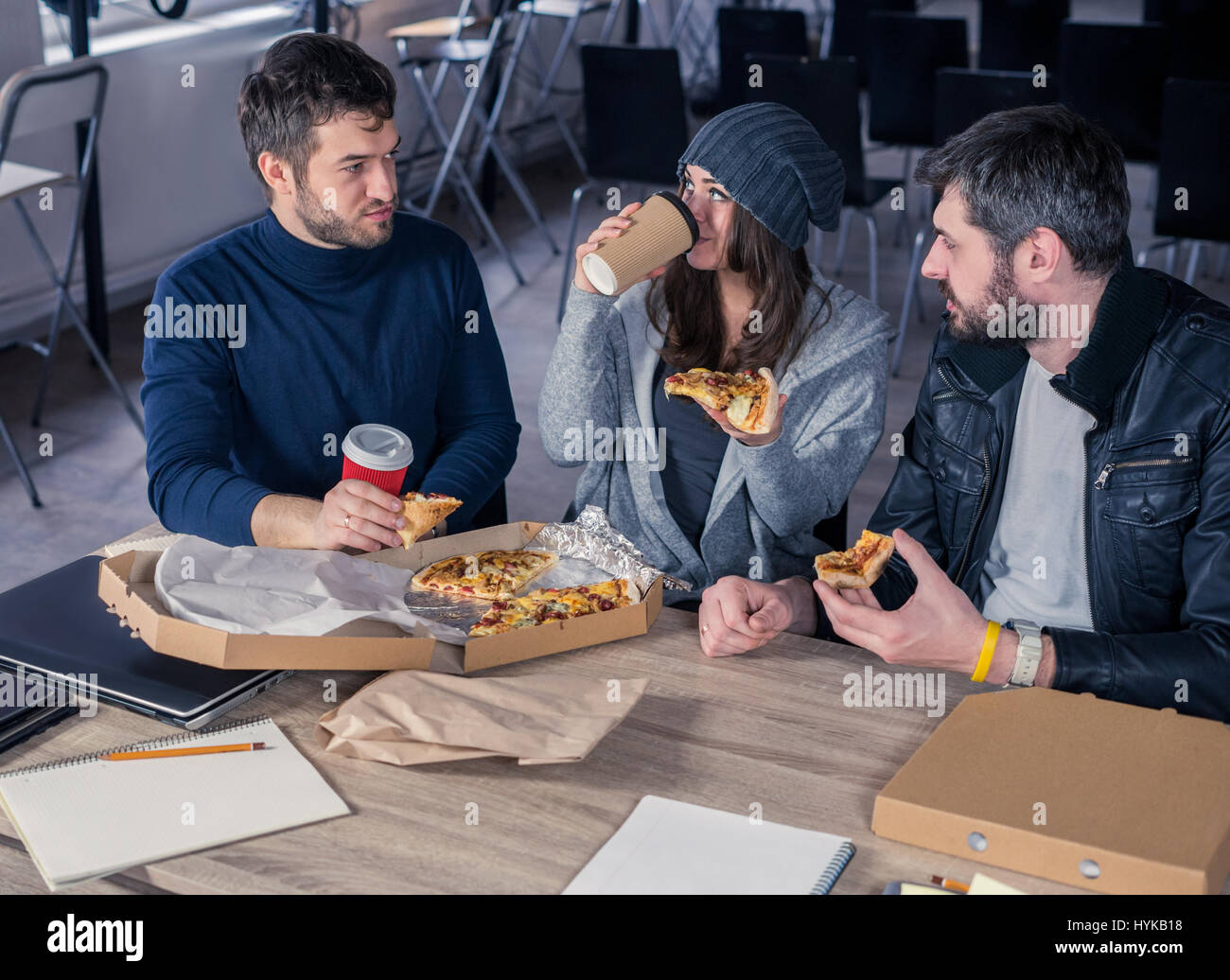 Business team working lunch eating hi-res stock photography and images ...