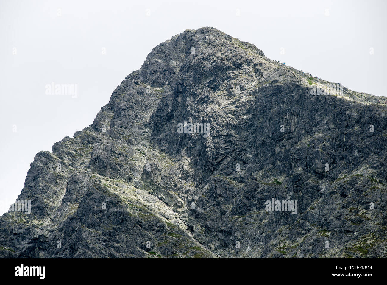 Tatra mountains in Slovakia covered with clouds. peak of krivan Stock ...